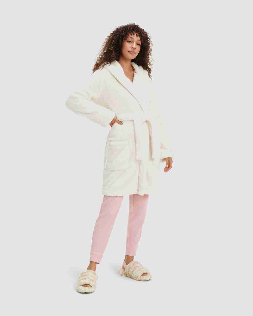 Aarti UGGfluff Print Robe Cream | UGG