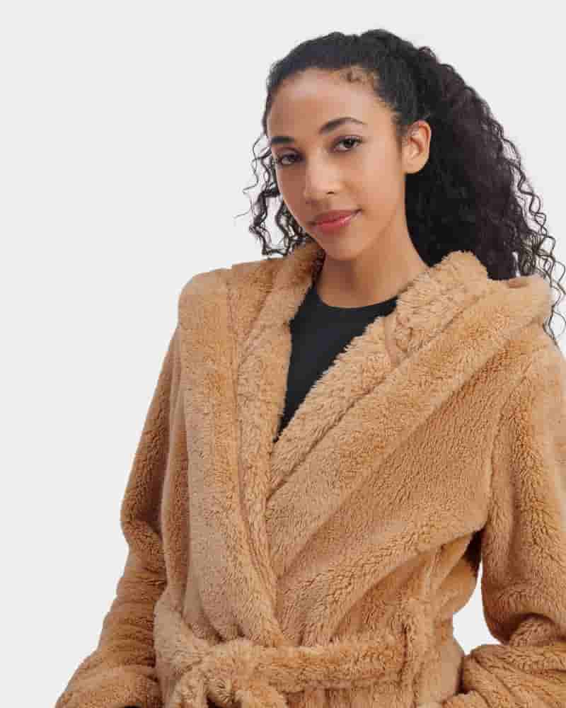 Aarti UGGfluff Print Robe Oolong | UGG