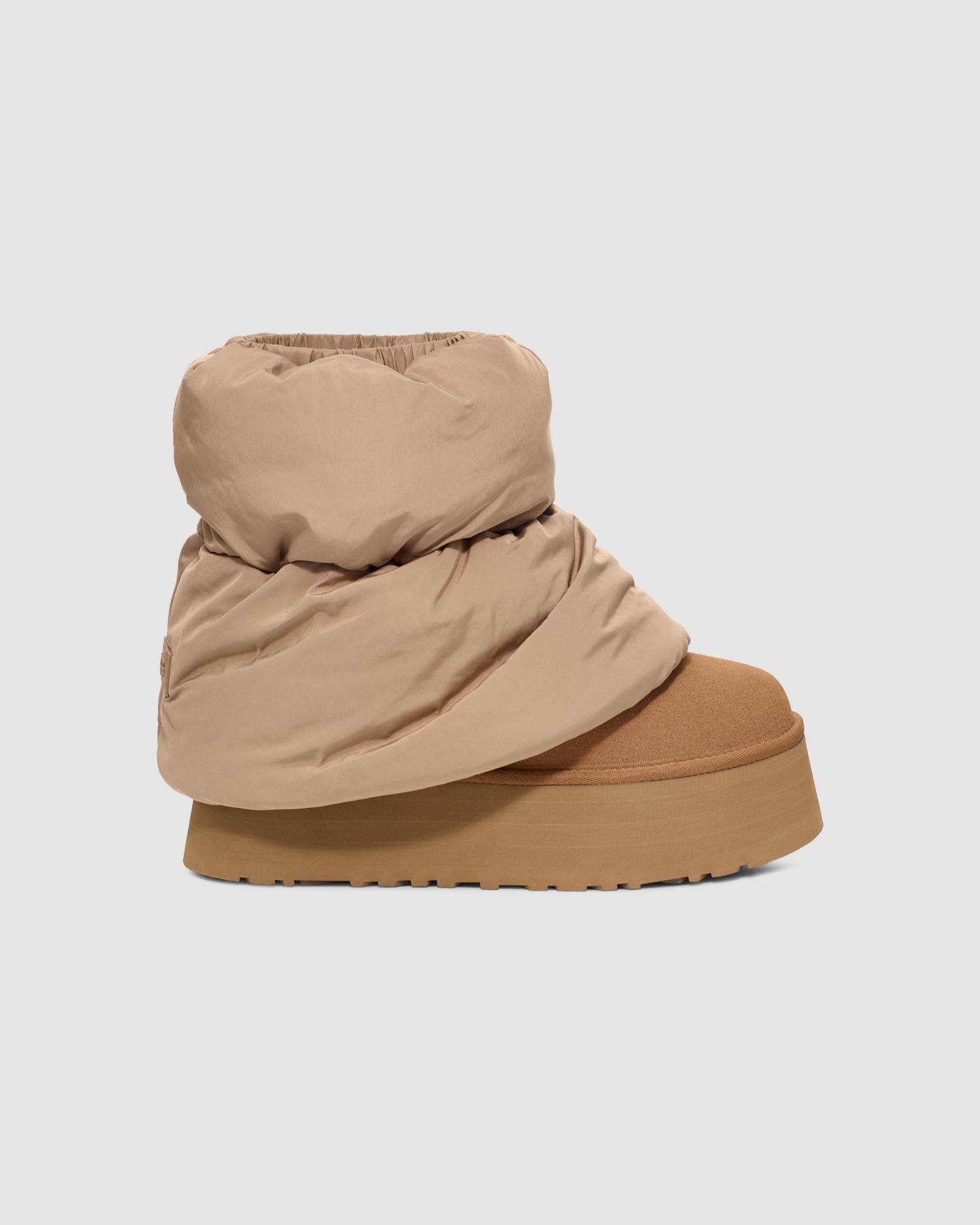 Women's Classic Mini Dipper Puffer Boot in Amphora / Chestnut | UGG